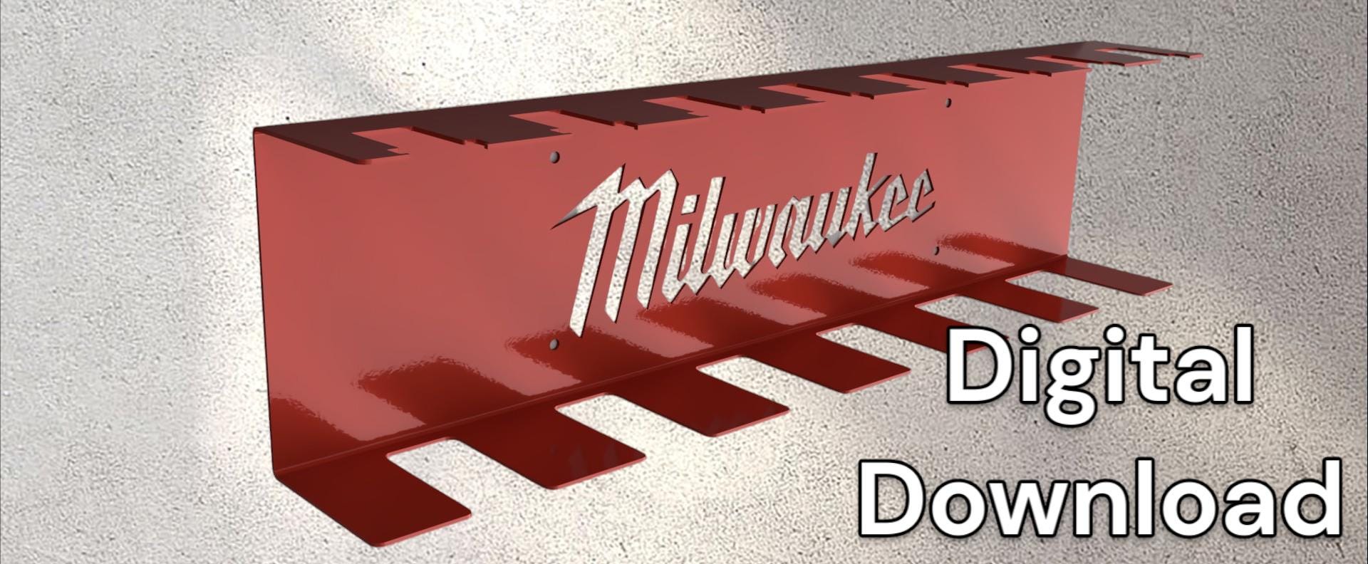 Milwaukee 6 Place Tool and Battery Holder DXF Files for Laser, Plasma ...