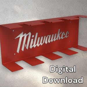 Milwaukee 4 Place Tool and Battery Holder DXF Files for Laser, Plasma ...