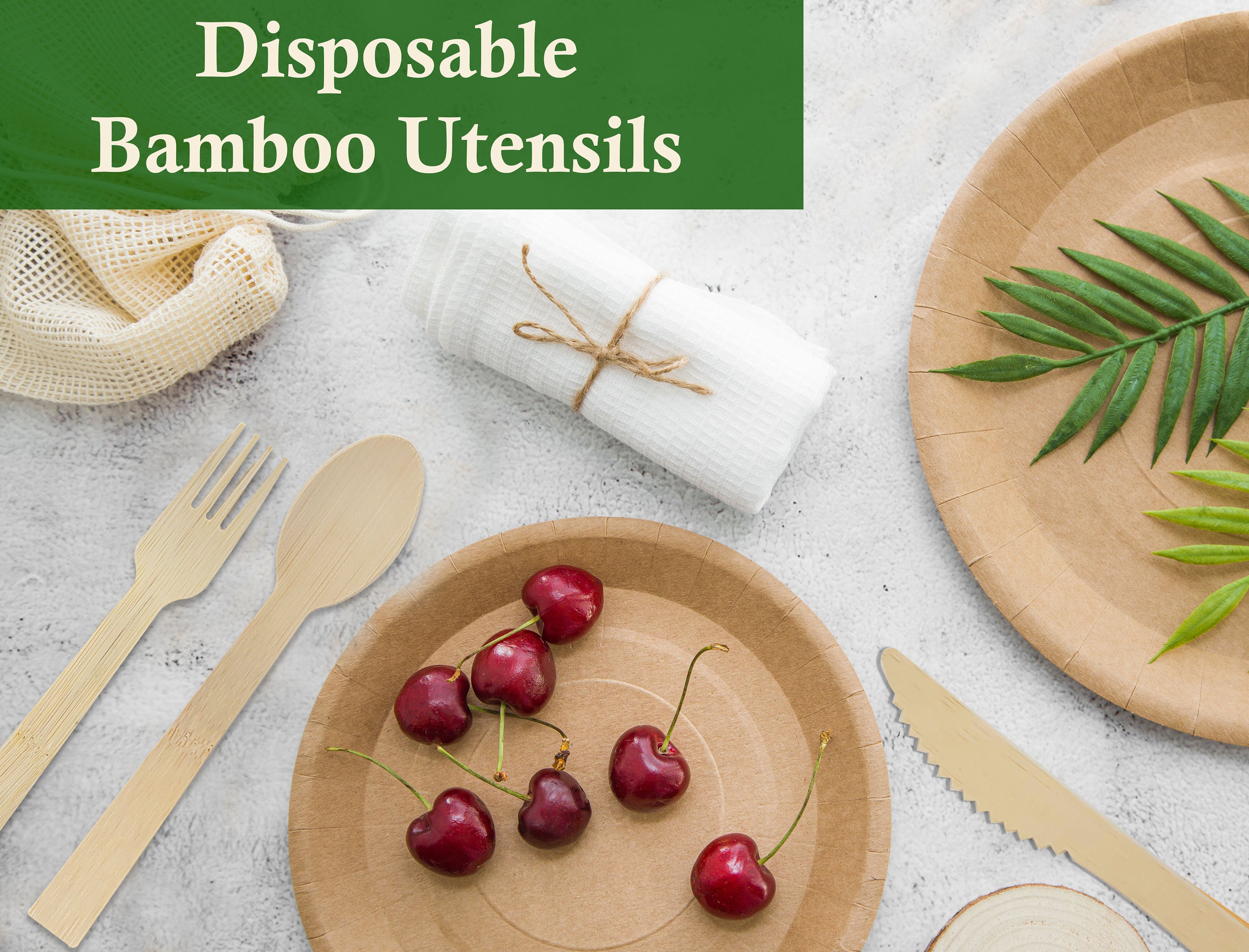 Disposable Bamboo Cutlery Sets - Etsy