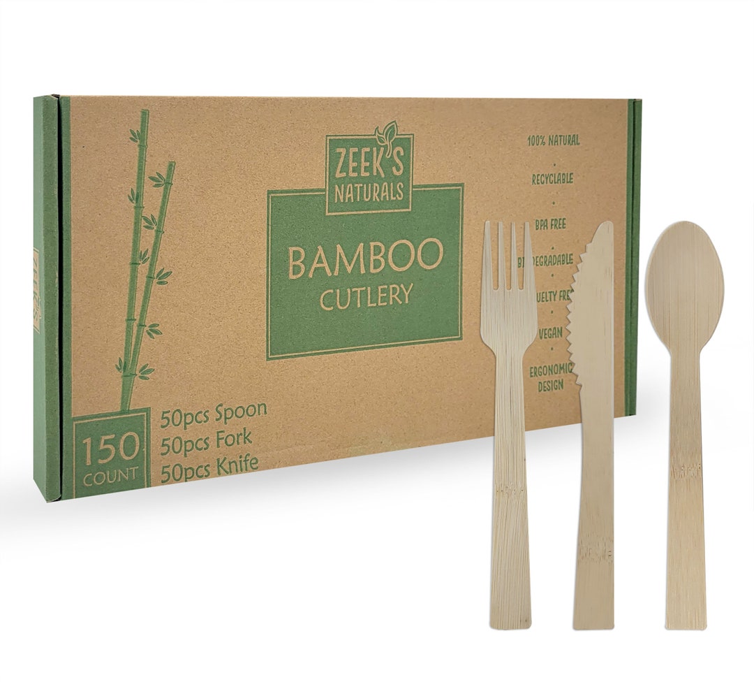 Disposable Bamboo Cutlery Sets - Etsy