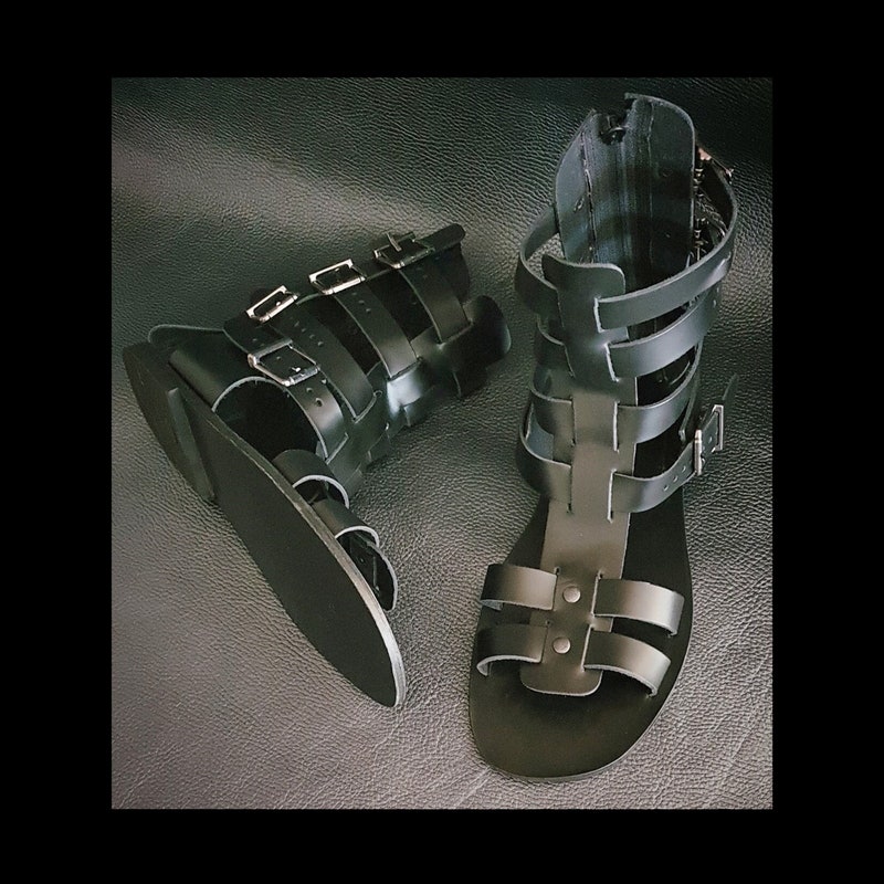 Heeled Roman Sandals - Etsy