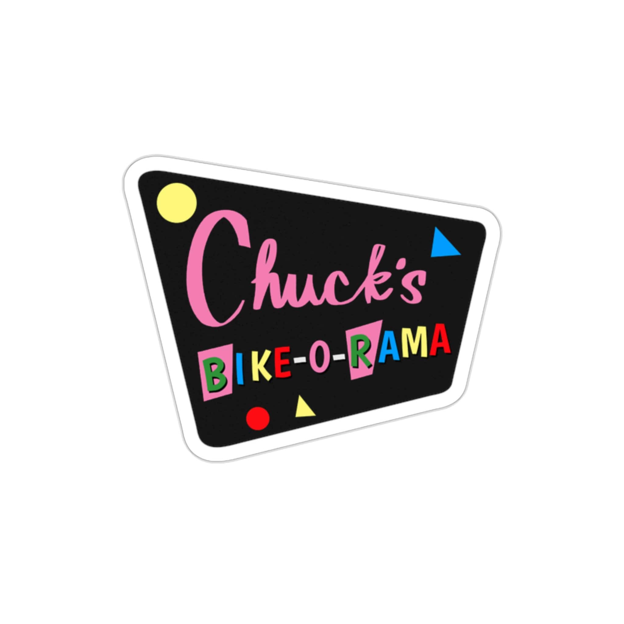 Chuck's Bike-o-rama Pee-wee Herman Big Adventure Die-cut - Etsy