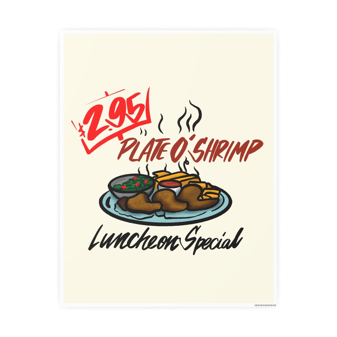 Repo Man Plate O' Shrimp Punk Rock Cult Movie Art Print - Etsy