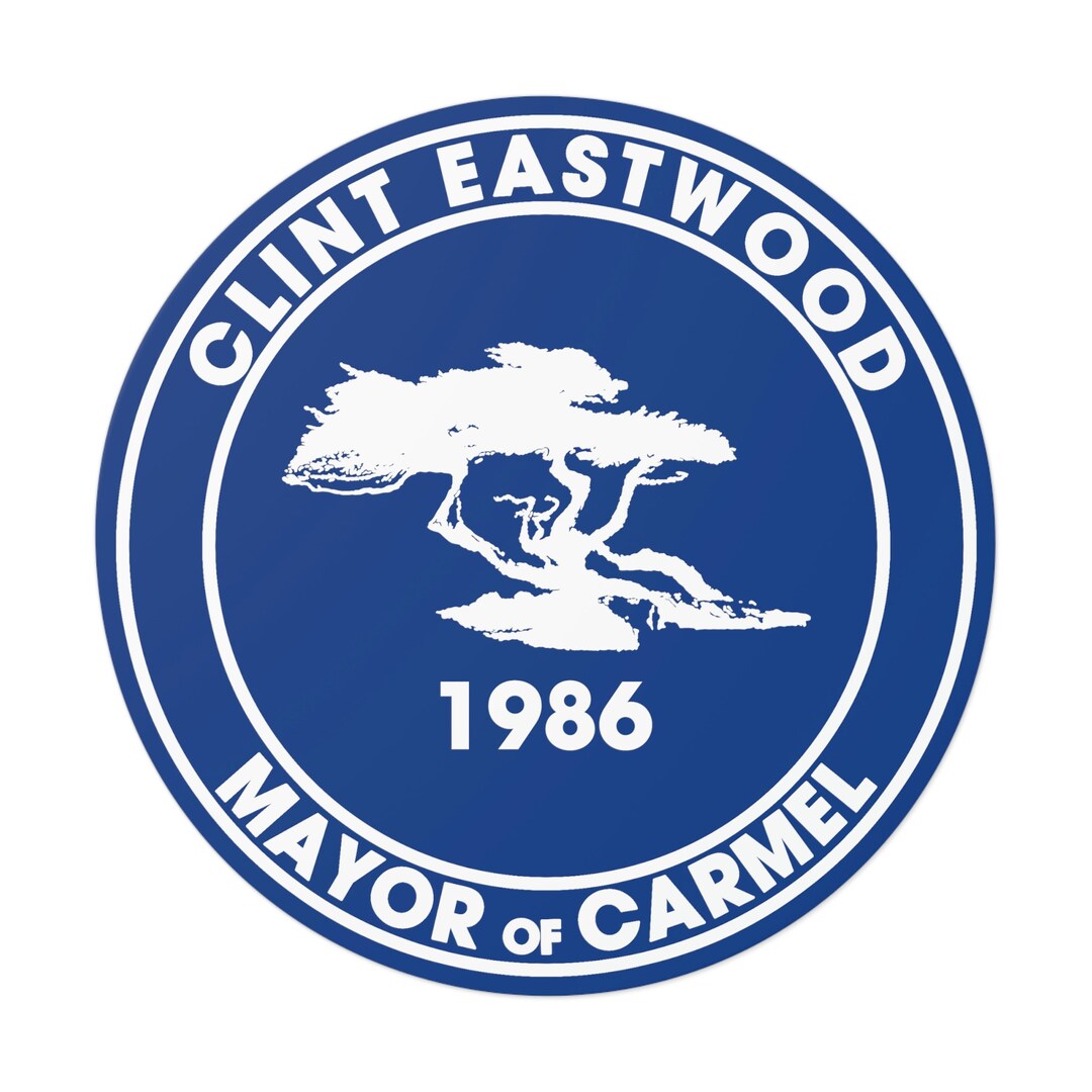 Clint Eastwood Mayor of Carmel Campaign Vintage Replica Round Vinyl ...