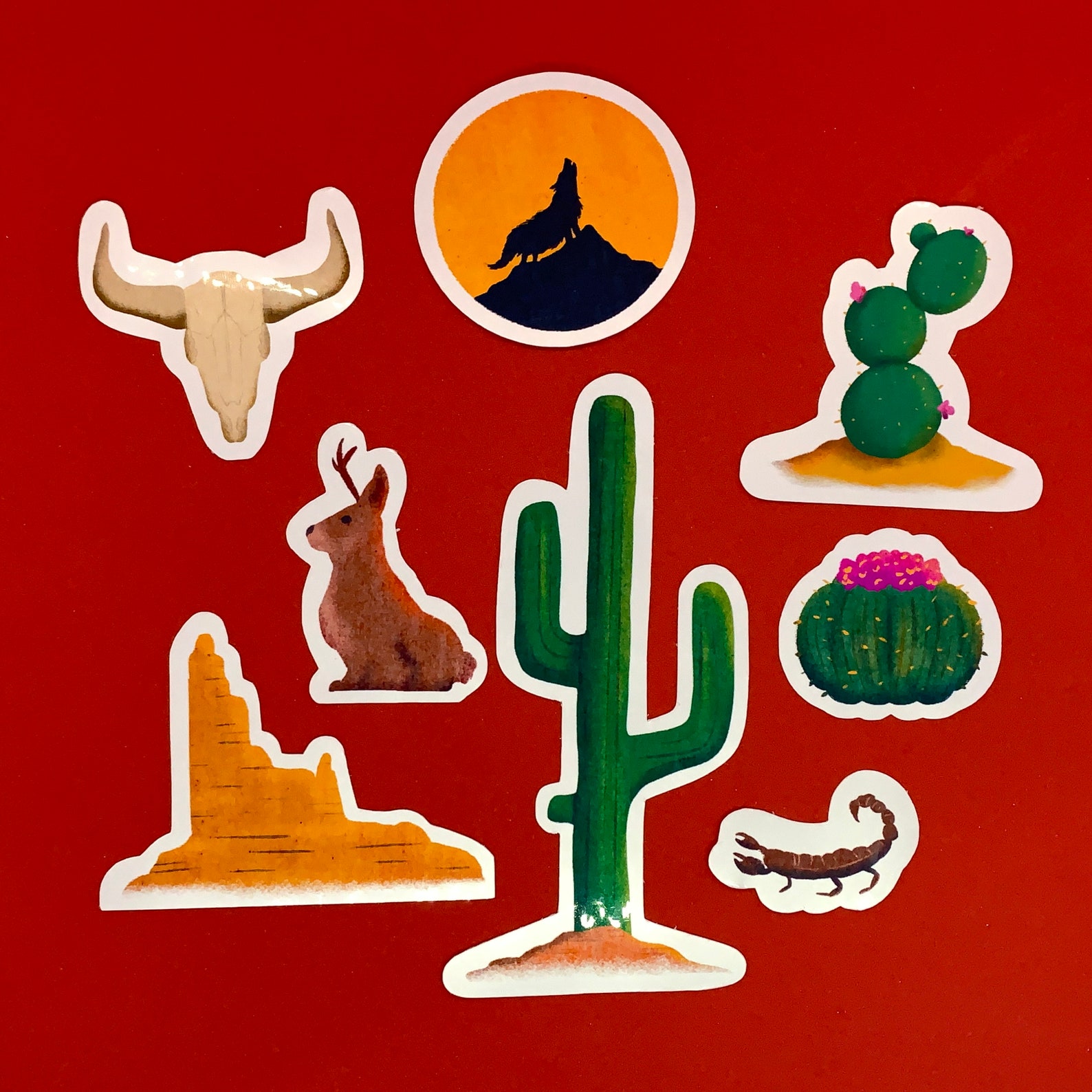 Desert Sticker Set - Etsy