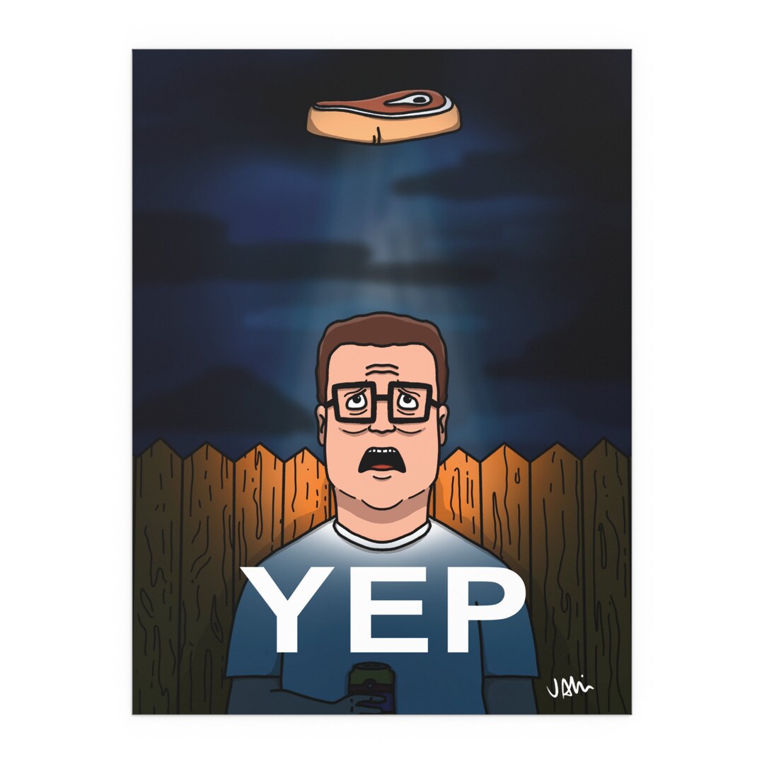 Hank Hill Nope Parody Yep King of the Hill Fine Art Posters - Etsy
