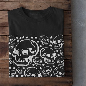 Alt Clothing, Grunge Clothing, Punk Alternative Skull T-shirt, Unisex ...