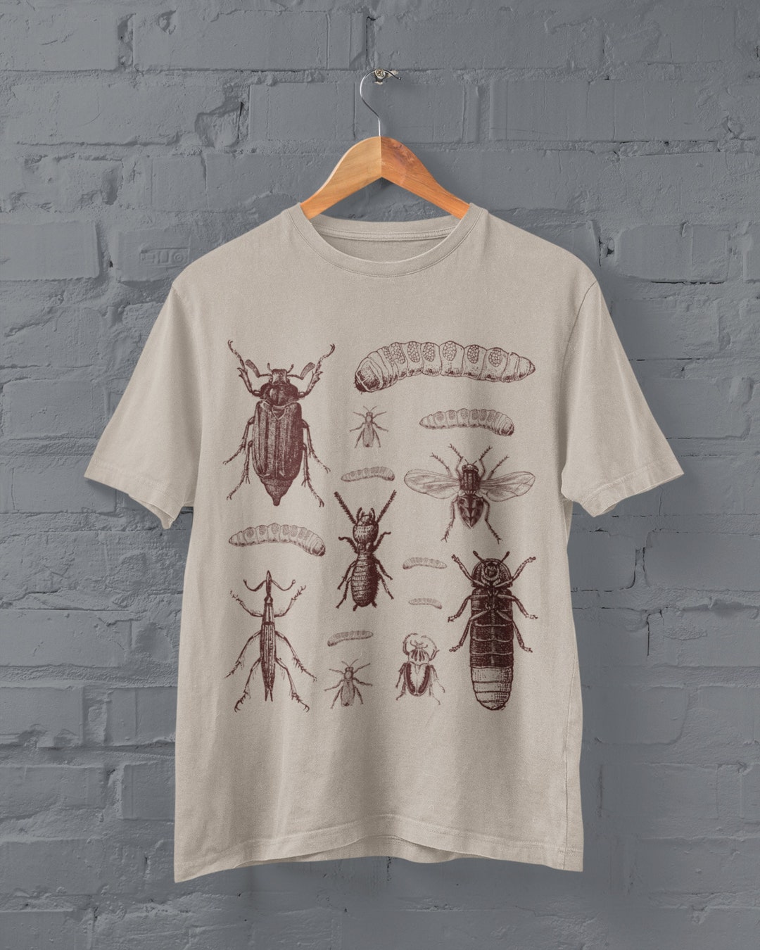 Cottagecore Insects Shirt,goblincore Goth,grunge Fairycore Clothing ...