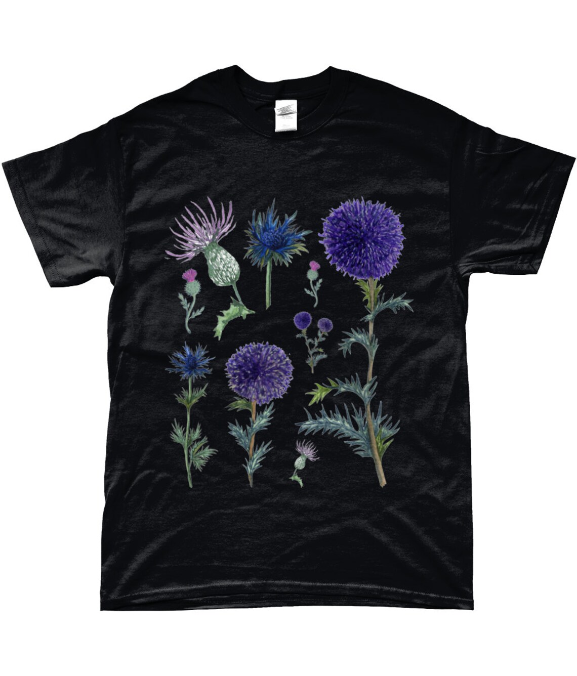 Thistles Botanical Shirt, Wildflower Shirt, Garden Shirt, Wildflower ...