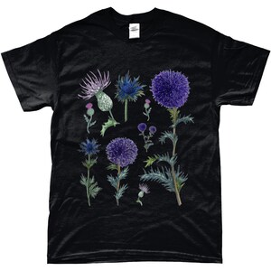 Thistles Botanical Shirt, Wildflower Shirt, Garden Shirt, Wildflower ...