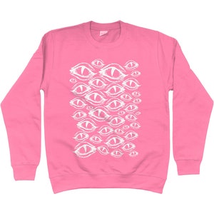 Grunge Eyes Sweater,streetwear Sweatshirt,horror Goth Clothes,pastel ...