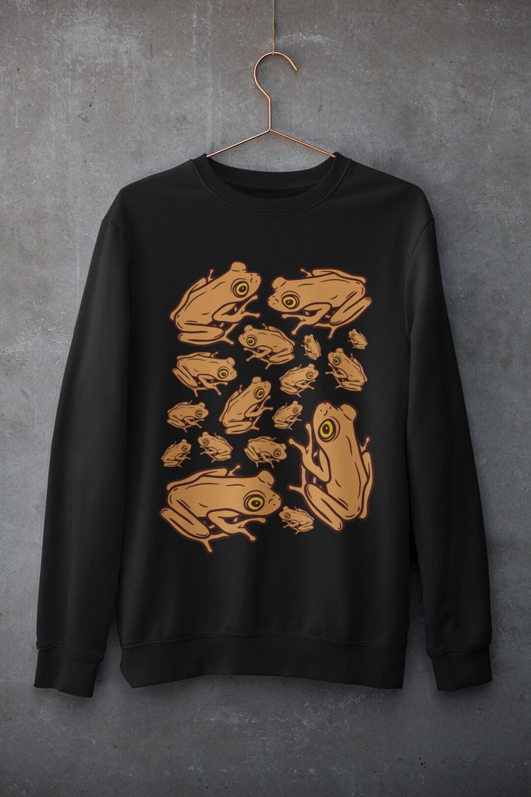 Tree Frog Sweater, Frog Lover Gift, Goth Punk Sweatshirt, Jungle Grunge ...