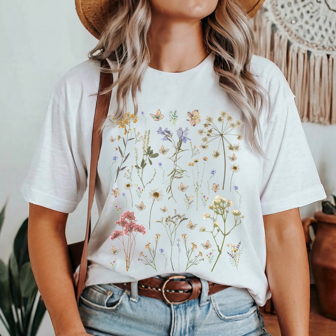 Vintage Cottagecore T-shirt, Cottagecore Clothing, Fairycore Clothing ...