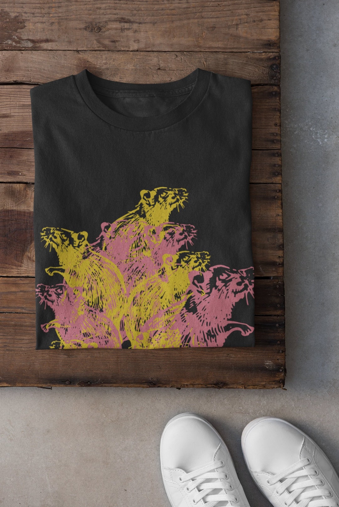 Rat T Shirt, Rat Lover Gift, Goth, Punk, Skull, Occult, Satanic, Mall ...