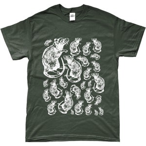 Rat T Shirt, Rat Lover Gift, Goth, Punk, Skull, Occult, Satanic, Mall ...