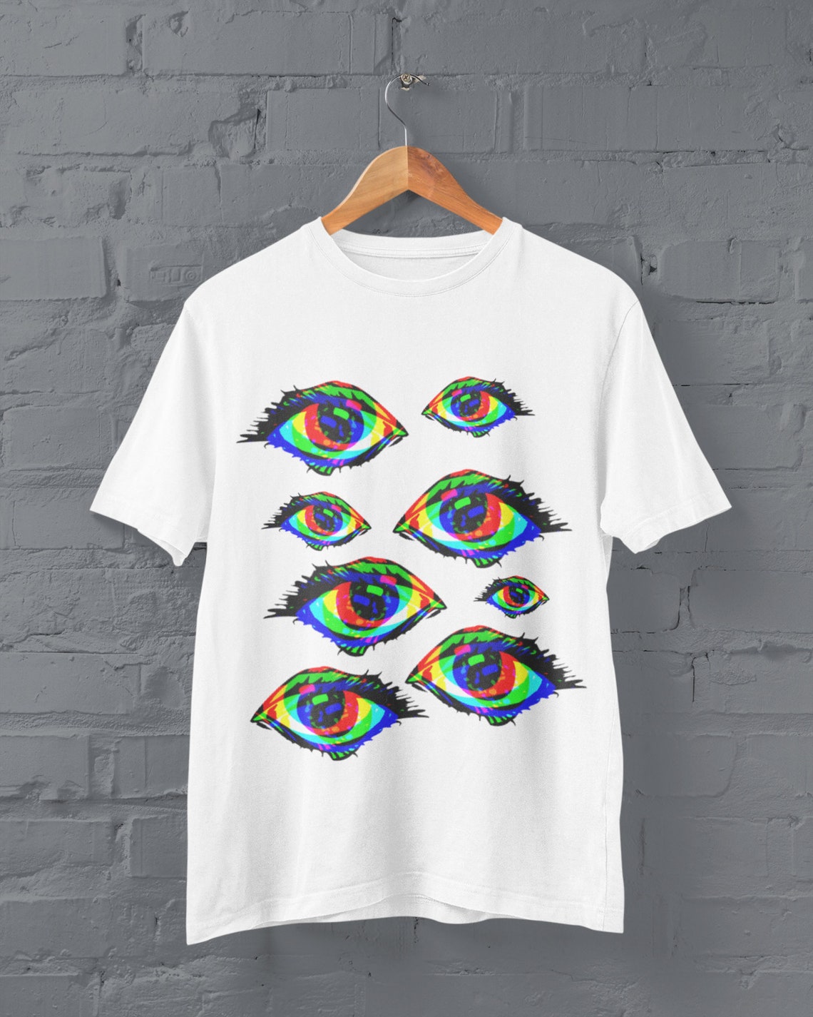 Goth Eyes T Shirt, Grunge Clothing, Alt Clothing, Harajuku Clothes ...
