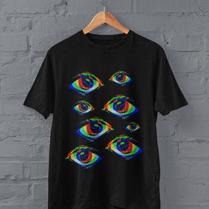 Goth Eyes T Shirt, Grunge Clothing, Alt Clothing, Harajuku Clothes ...