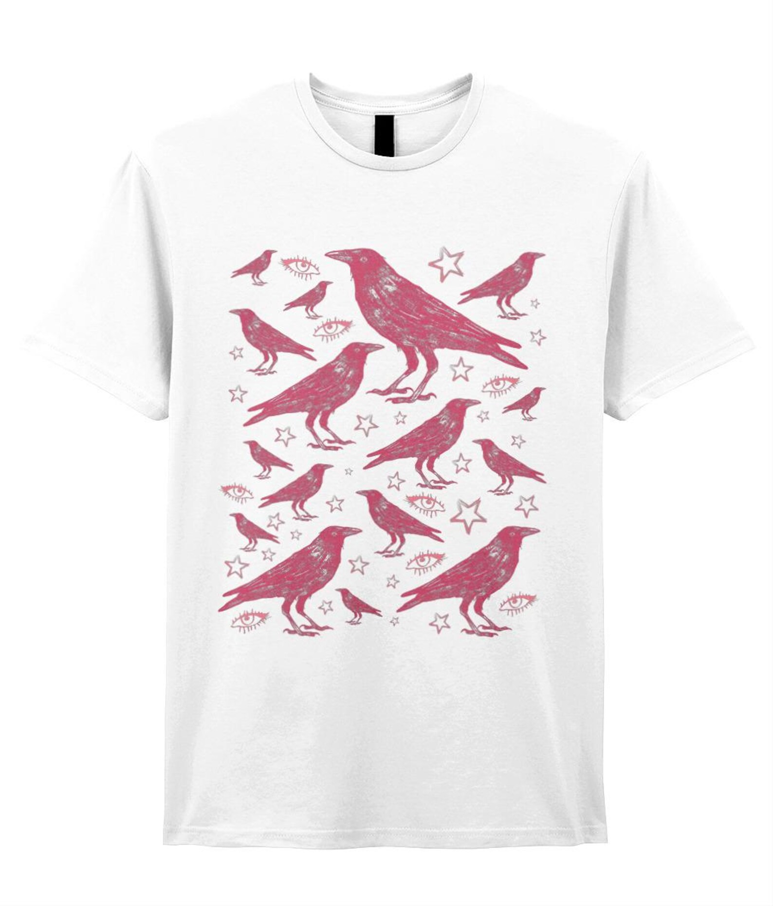 Gothic Cottagecore Raven Shirt,weirdcore Y2K Crow Tshirt,alt Clothing ...