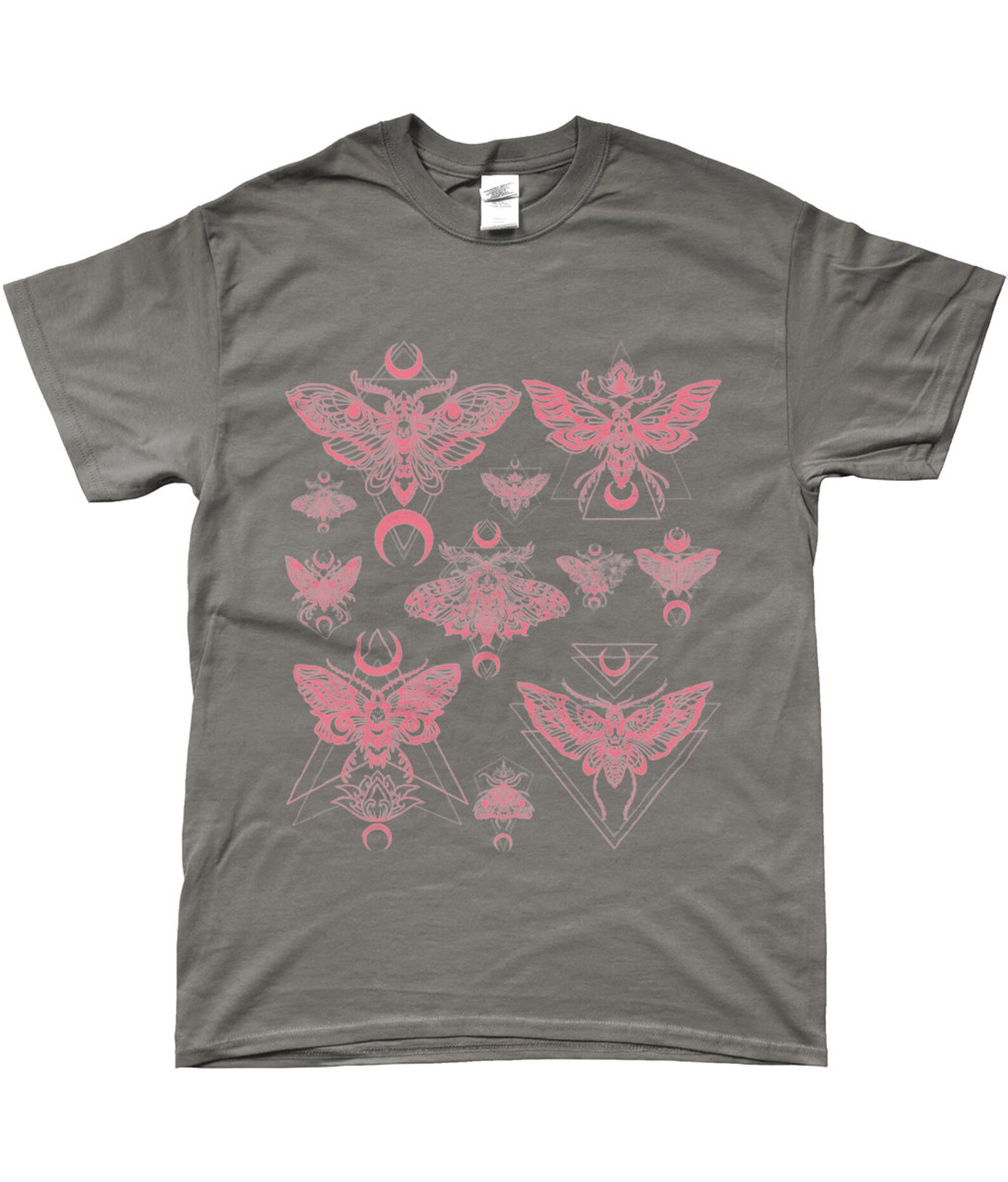 Moth Shirt,moons Shirt,alt Clothing,dark Academia Shirt,mystical Shirt ...