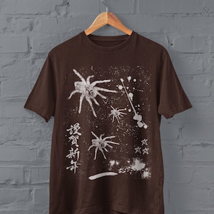 Y2K Spider Shirt, Alt Clothing,y2k Grunge, Cyberpunk Streetwear, Grunge ...