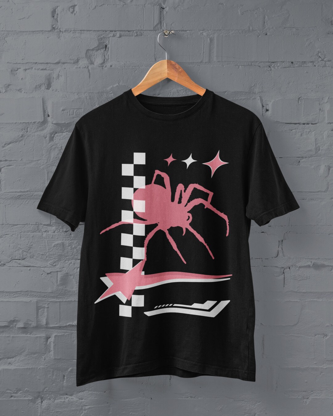 Y2K Spider Shirt, Alt Clothing,y2k Grunge, Cyberpunk Streetwear, Grunge ...