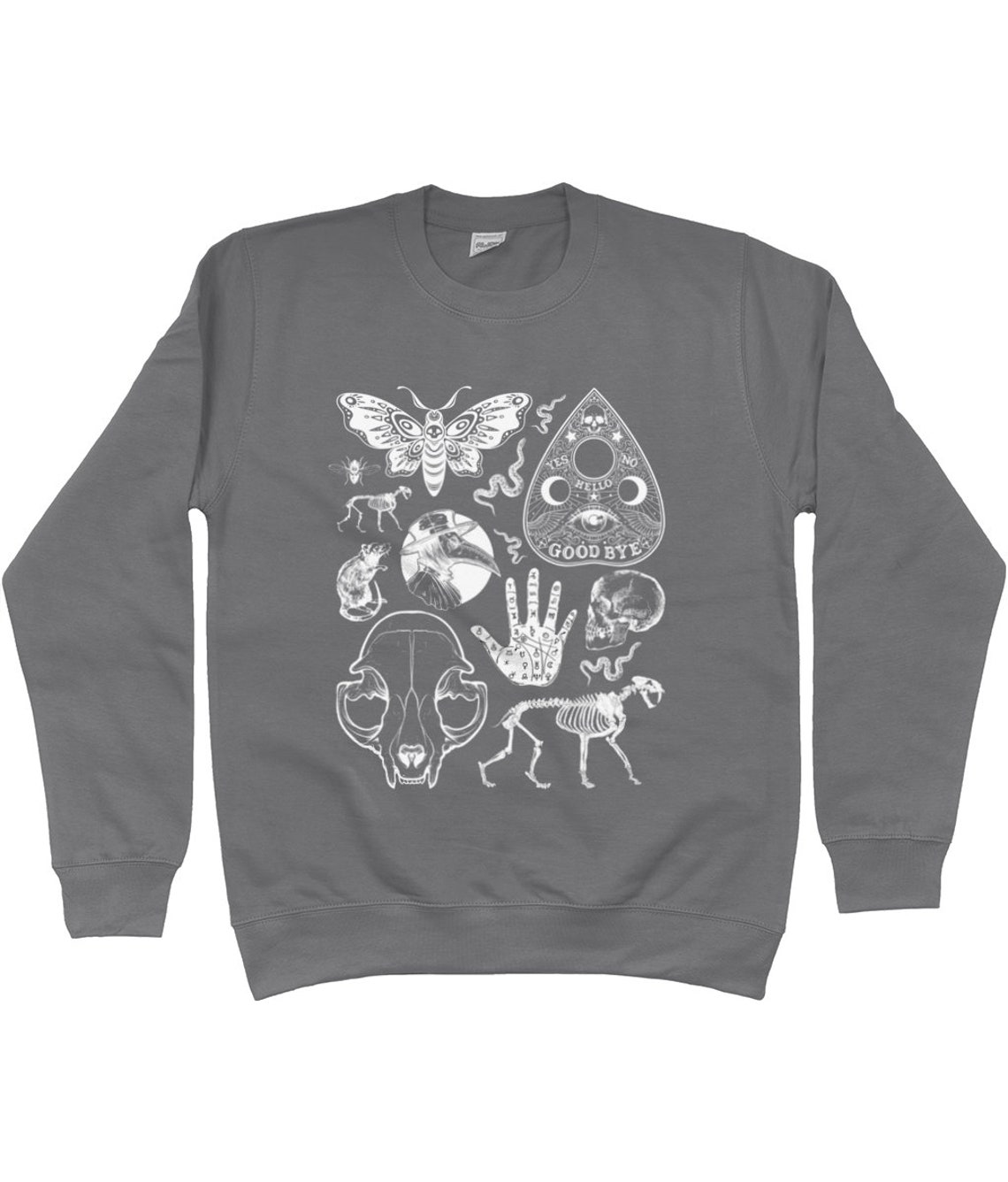 Dark Cottagecore Clothing,skull Sweater,dark Clothing,grunge Clothing ...