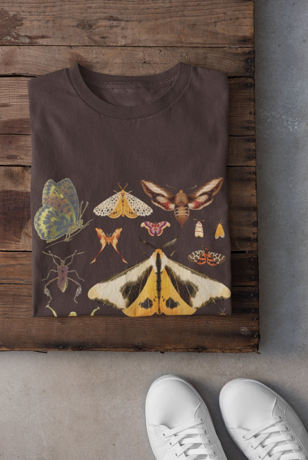 Cottagecore Moths Tshirt, Goblincore Clothing, Grunge Clothing, Insect ...