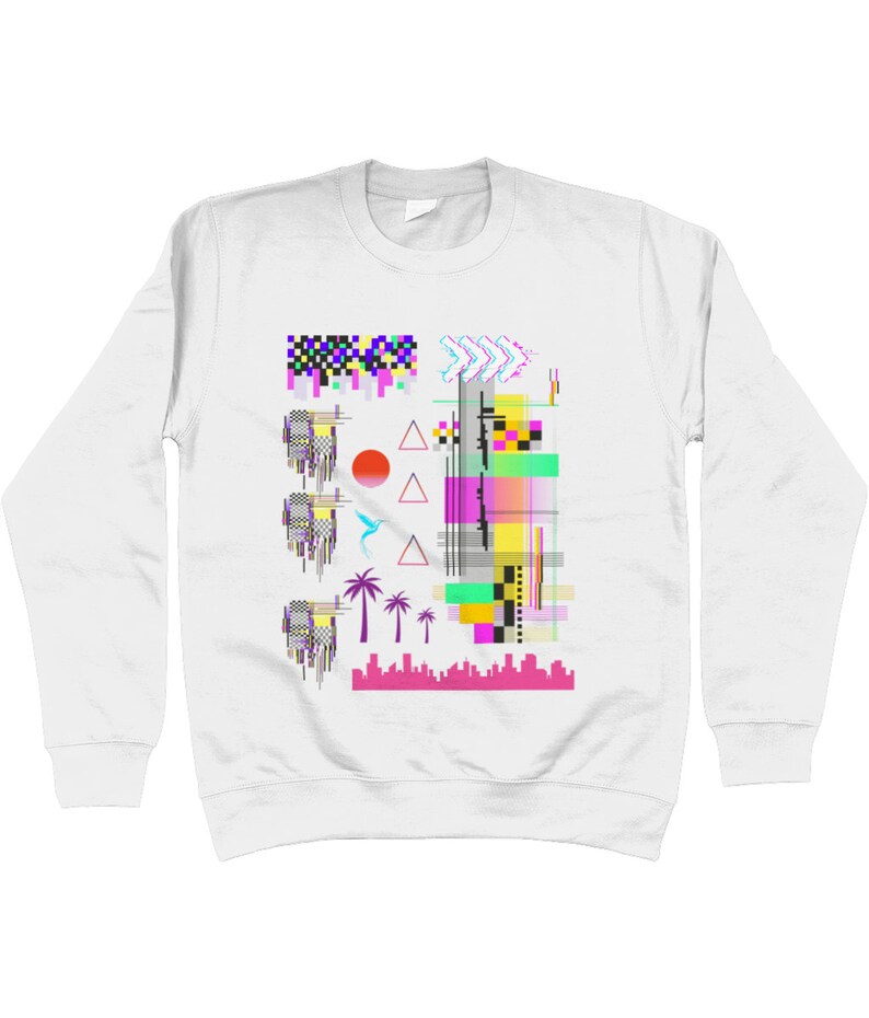 Vaporwave Aesthetic Sweater, Vaporwave Clothes, Cyberpunk Clothing ...