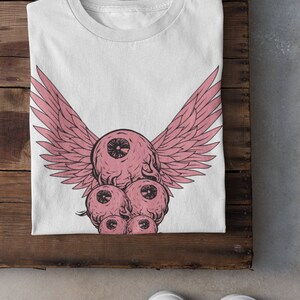 Weirdcore Eyeball Shirt, Grunge Clothing, Edgy Horror Shirt, Dark ...