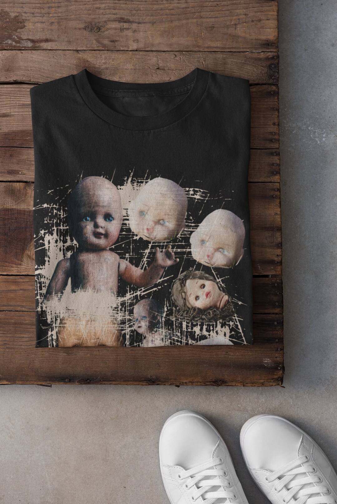Creepy Vintage Doll Head Shirt, Halloween Every Day, Alt Clothing ...