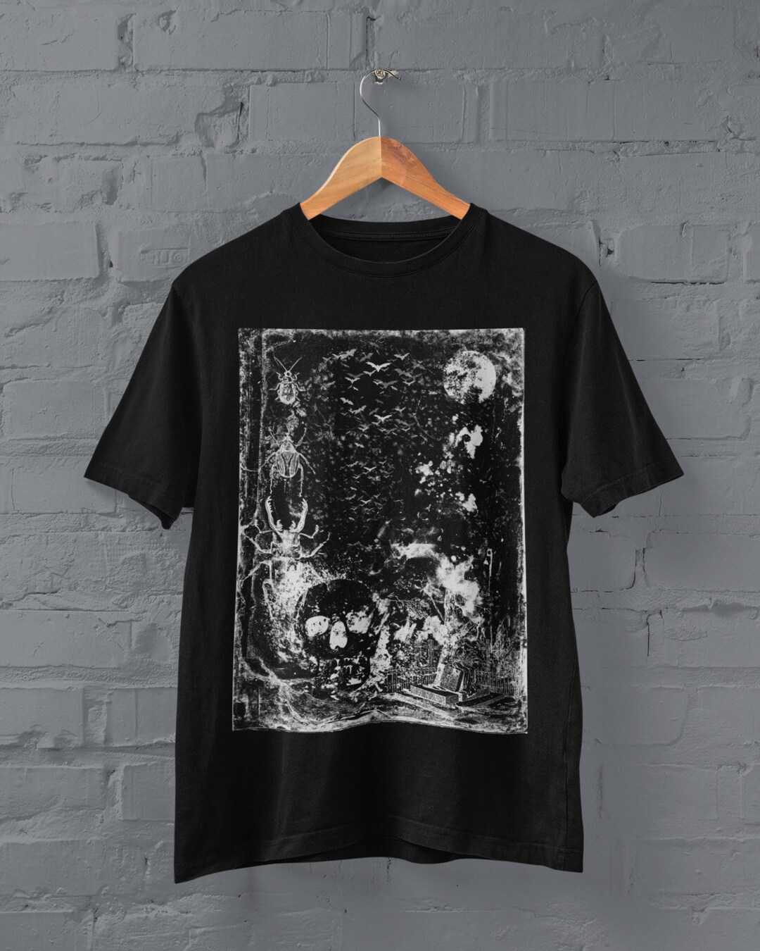 Grunge Clothing Skull Shirt,alt Clothing,mall Goth,trad Goth,strange ...