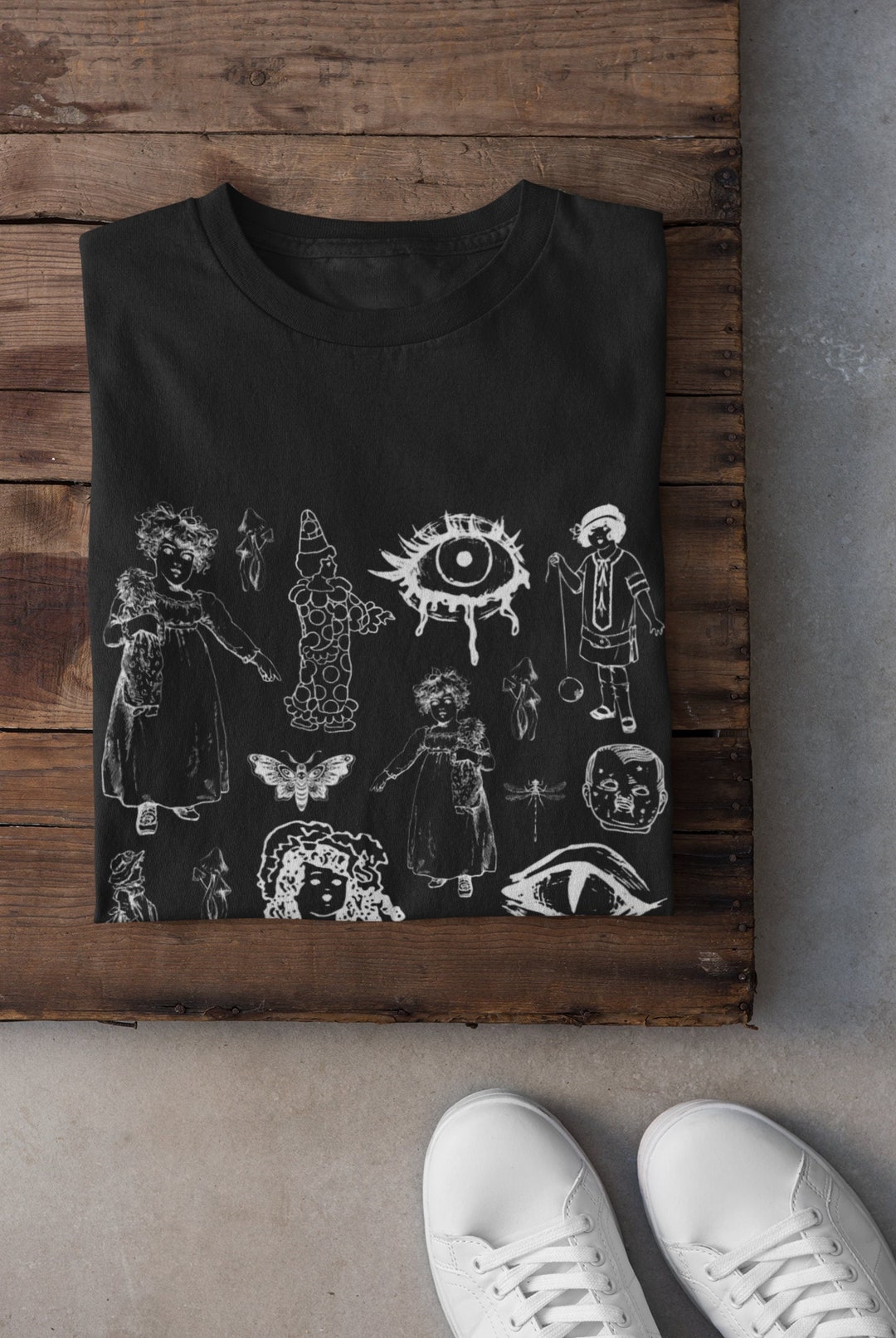 Horror T Shirt,dark Kidcore,grunge Clothing,goth Clothing,witchy,edgy ...