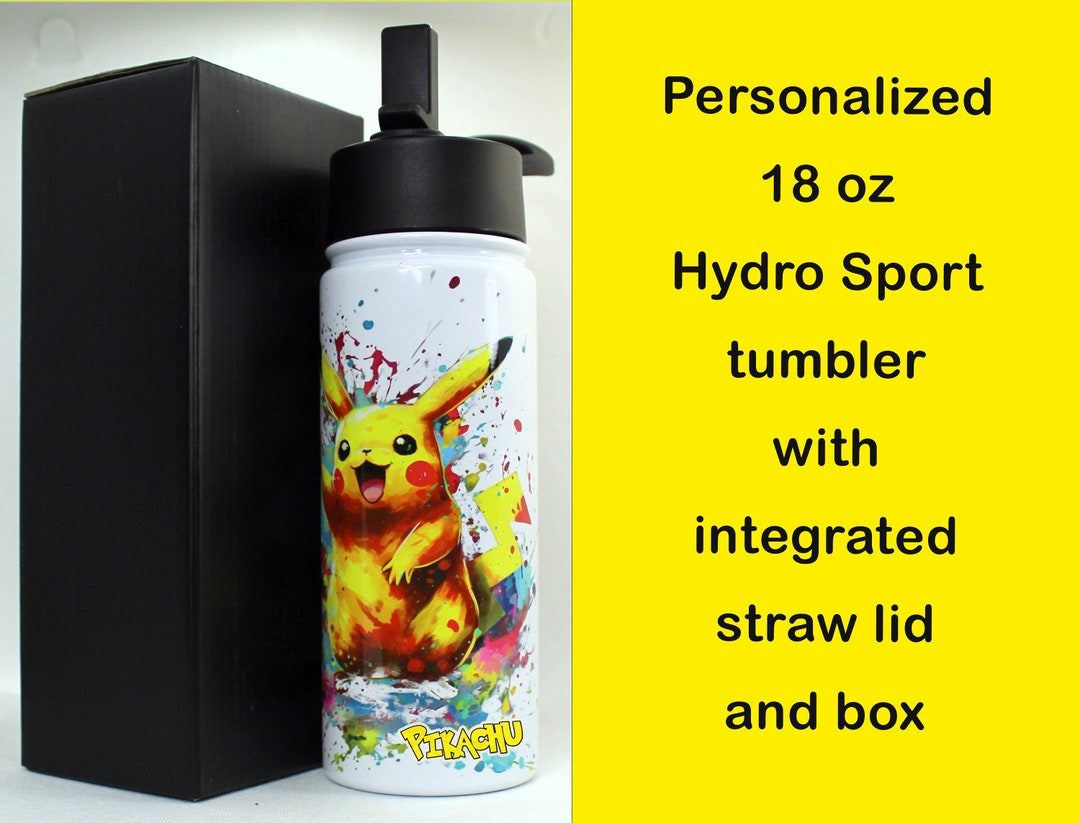 Personalized Pikachu 18 Oz Hydro Sport Double Wall - Etsy