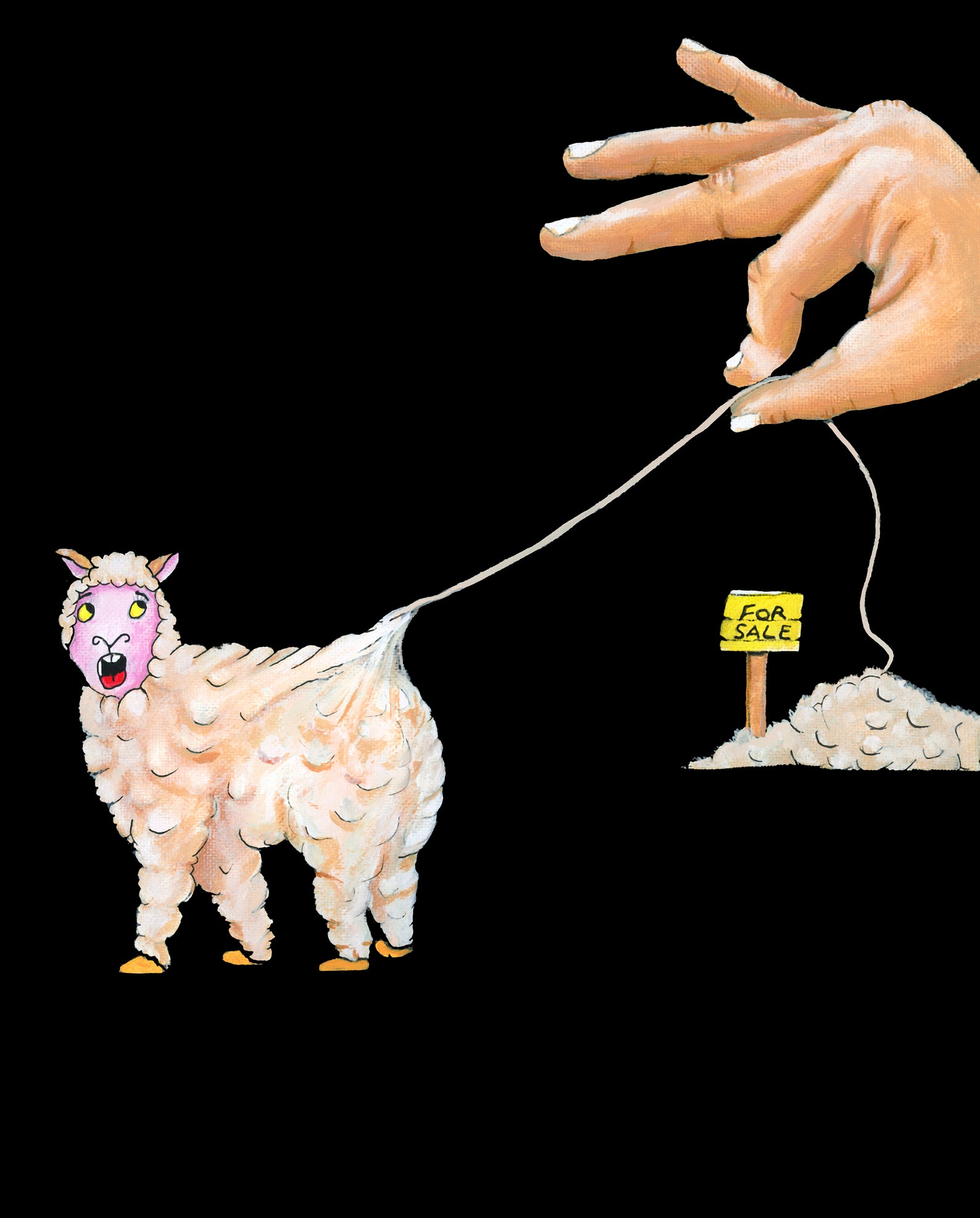 Sheep Woolanimated Kids Roombedroom Prints Cartoon Wool - Etsy