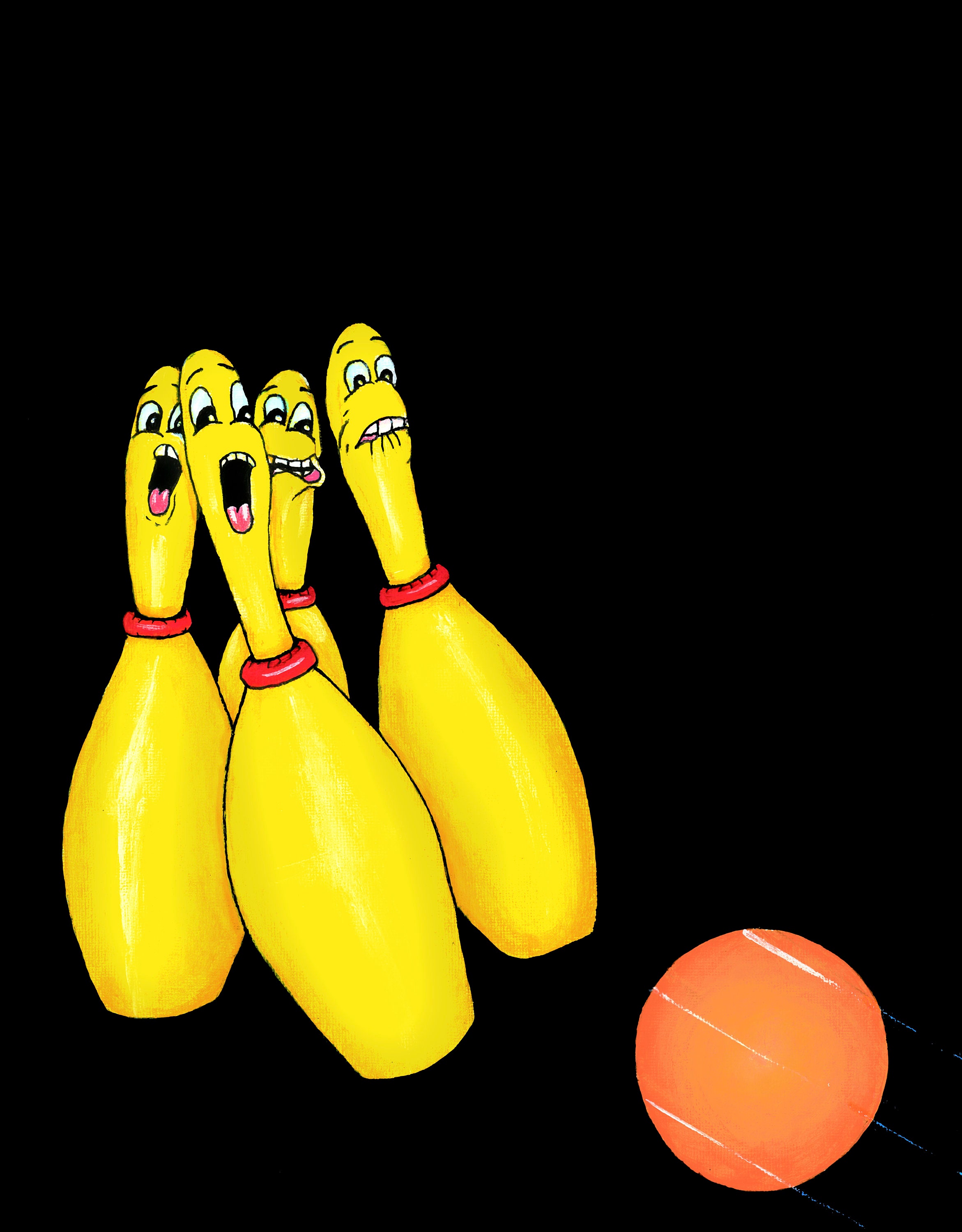 Bowling Pins, Bowling, Animated, Children, Sports, Fun, Kids Bedroom ...