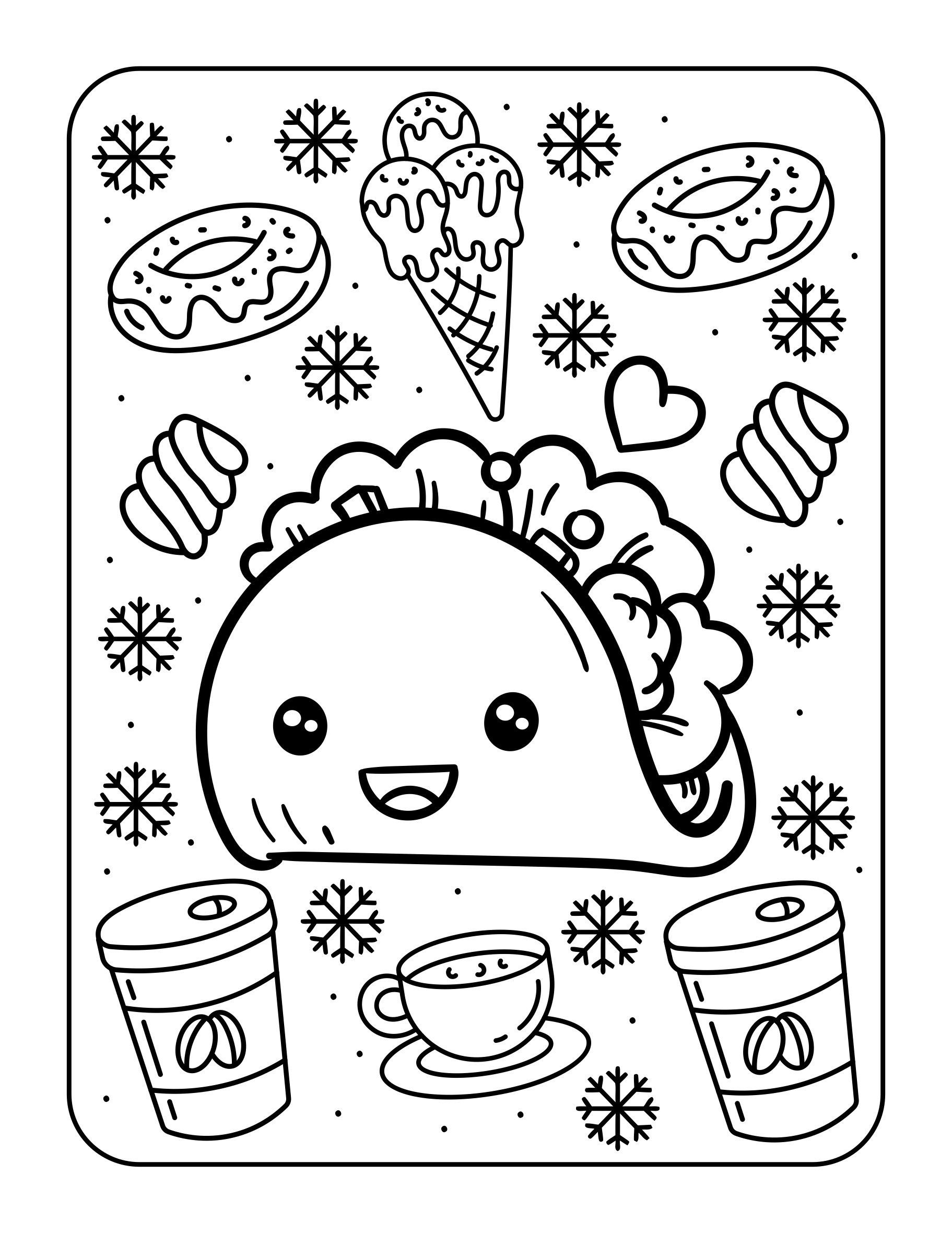 Cute Colouring Book Pages (printable) - Etsy