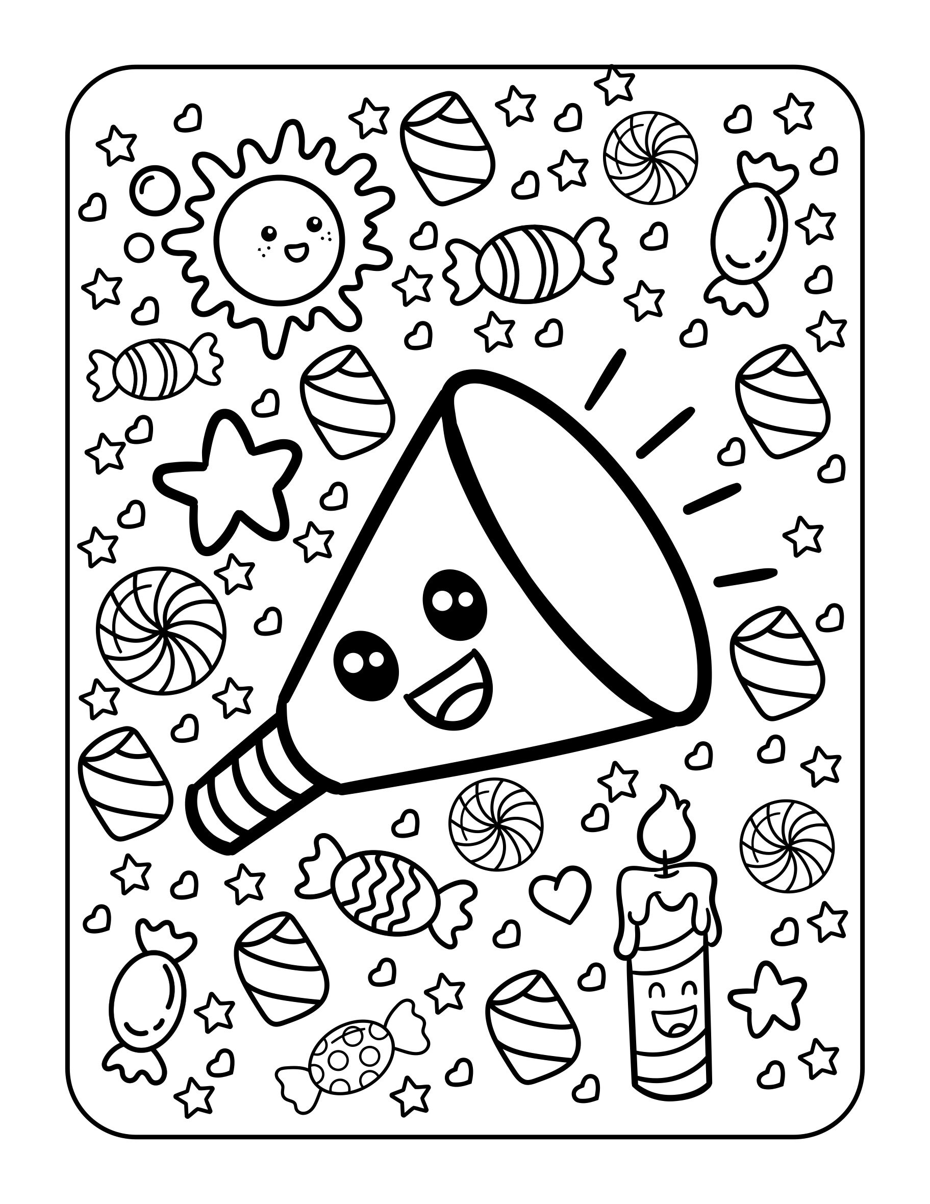 Cute Colouring Book Pages (printable) - Etsy