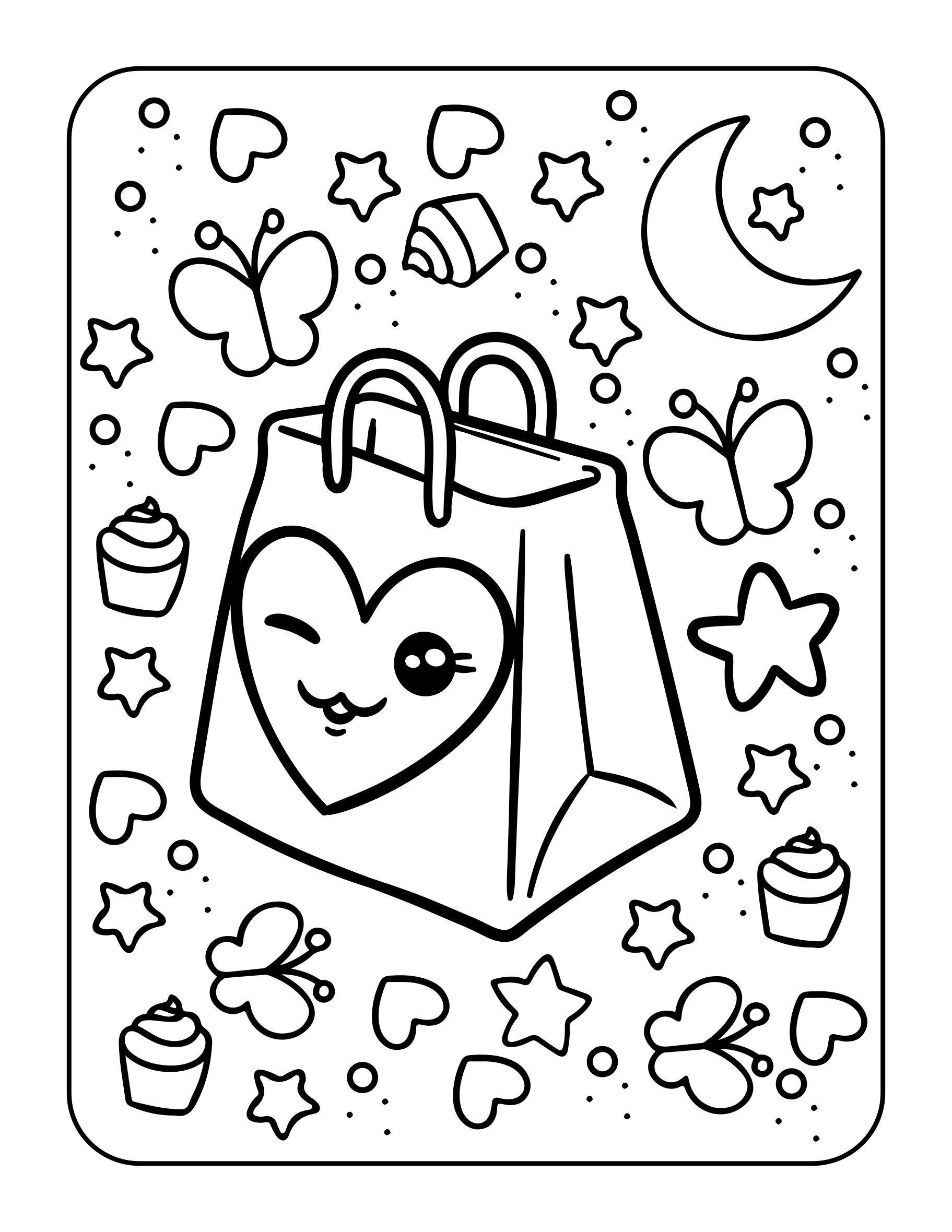Cute Colouring Book Pages (printable) - Etsy
