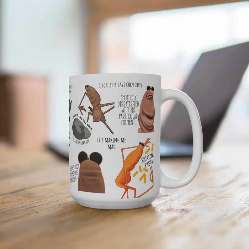 Marcus the Worm Mug 15oz - Etsy