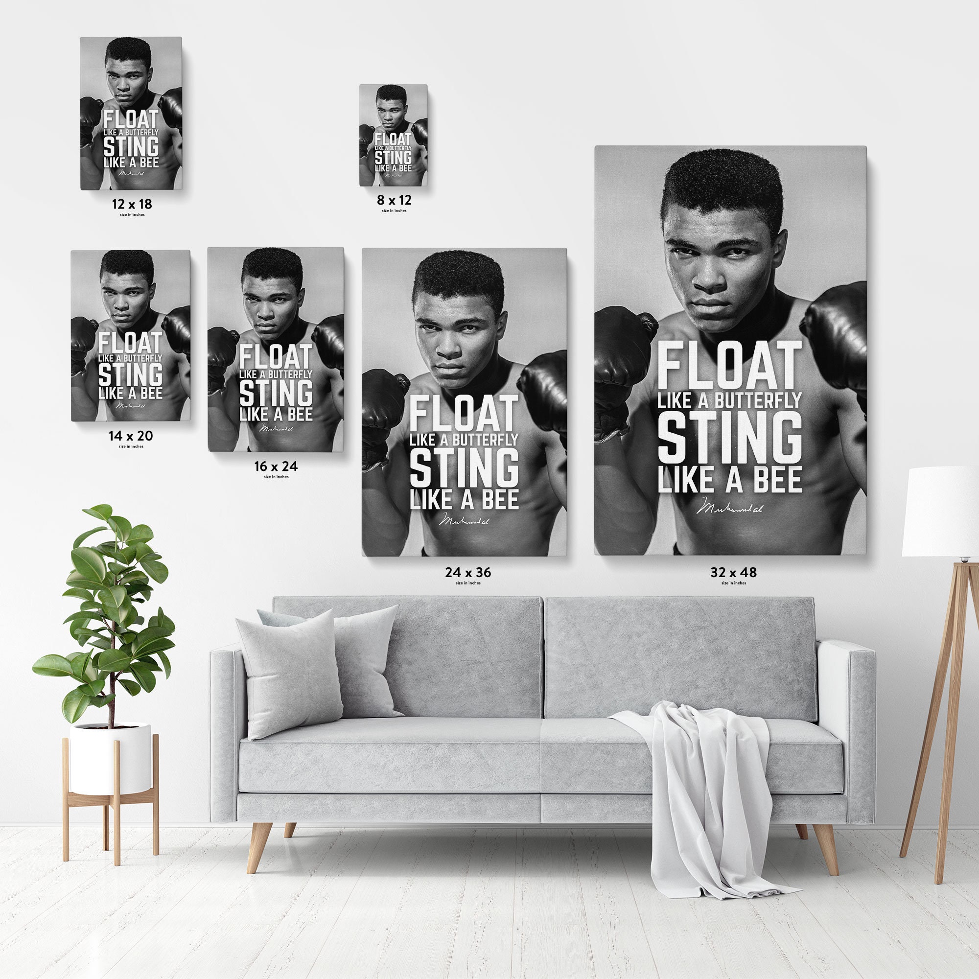 Muhammad Ali Inspirational Quotes Muhammad Ali Poster | Etsy
