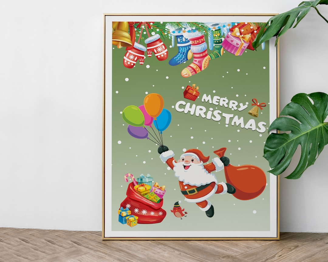 Merry Christmas Canvas Gift Christmas Decoration Gift Ideas - Etsy