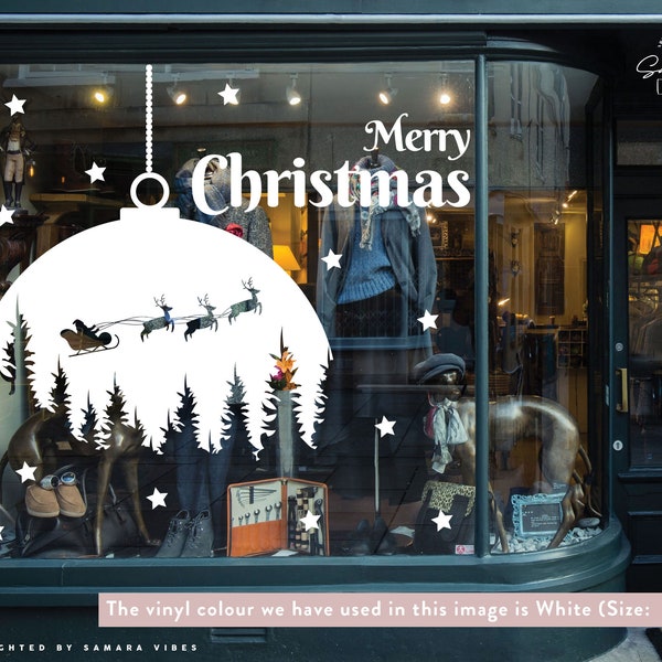 Christmas Window Decals - Etsy