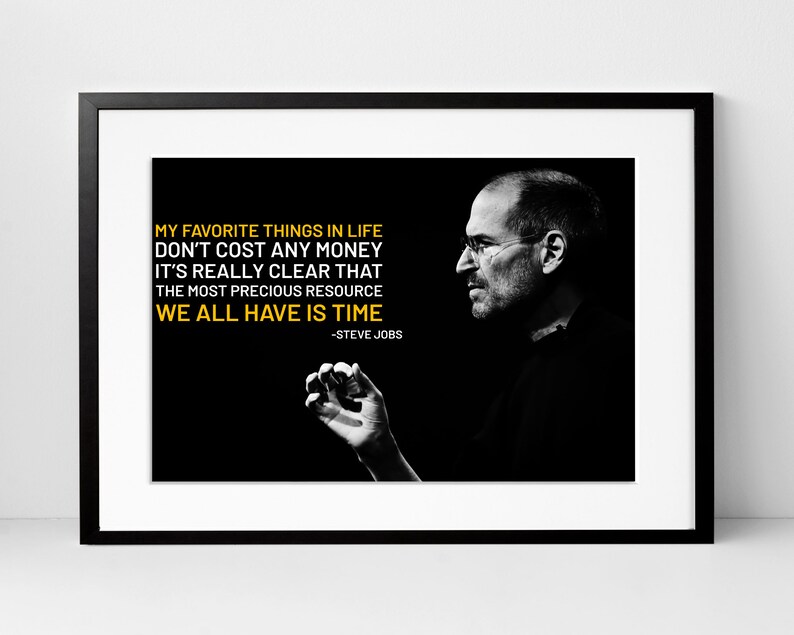 Steve Jobs Poster Steve Jobs Quotes Wall Hangings Framed - Etsy