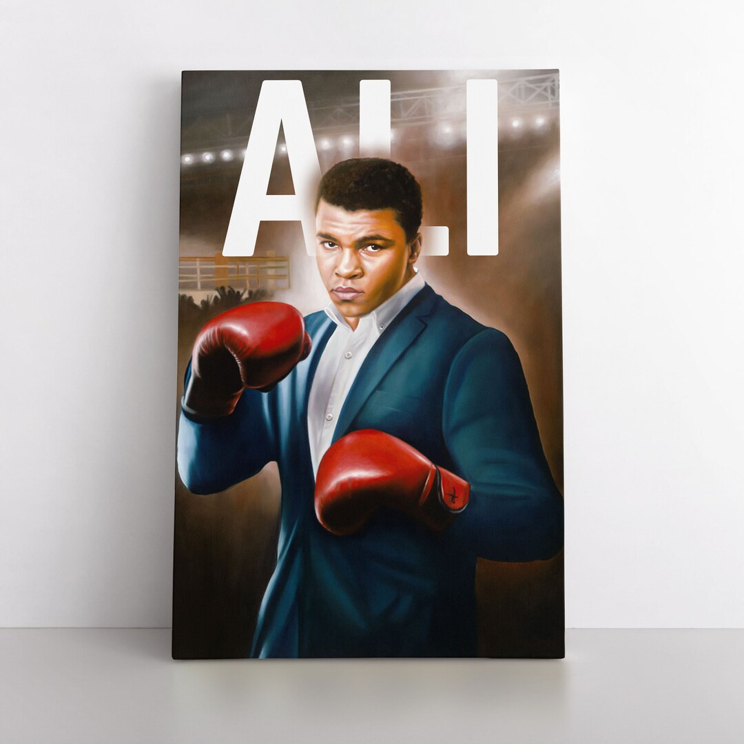 Muhammad Ali Oil Painting Photo Print Canvas Legend Iconic - Etsy