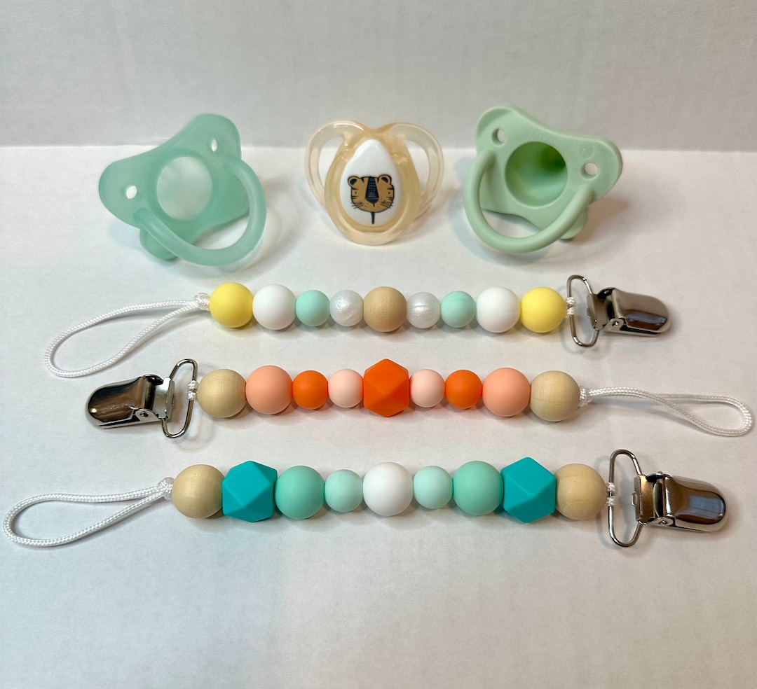 Silicone Pacifier Clip | Complex Pattern - Etsy