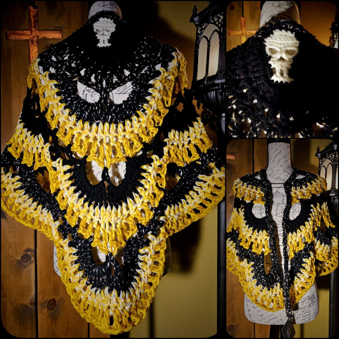 Death's Head Hawkmoth Crochet Shawl, Wrap, Silence of the Lambs ...
