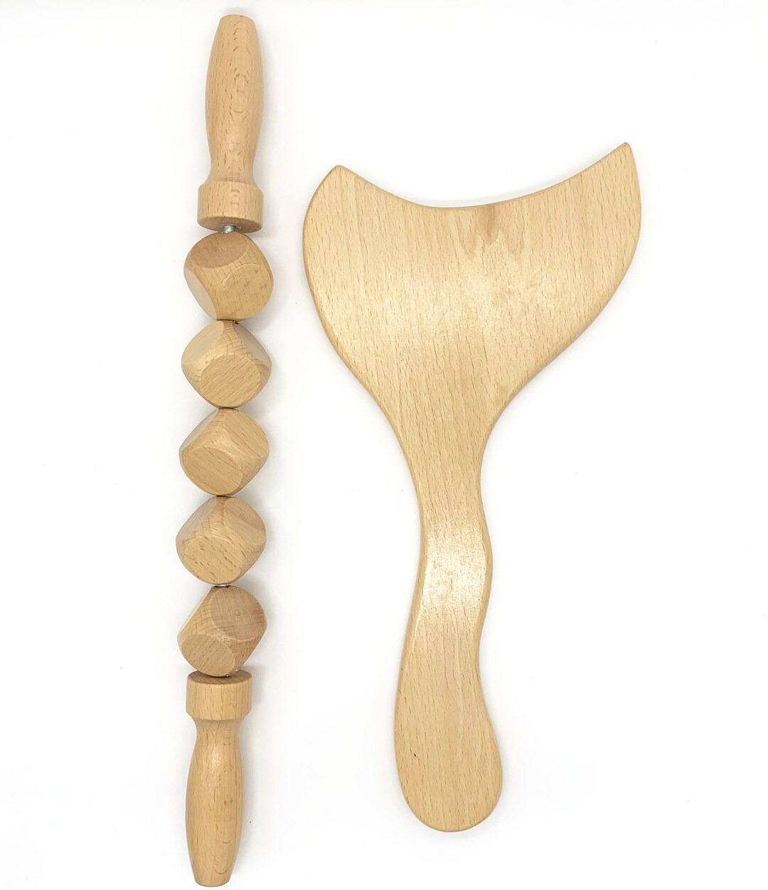 Wood Massage Tools Set, Dice Massage Roller and Massage Board ...