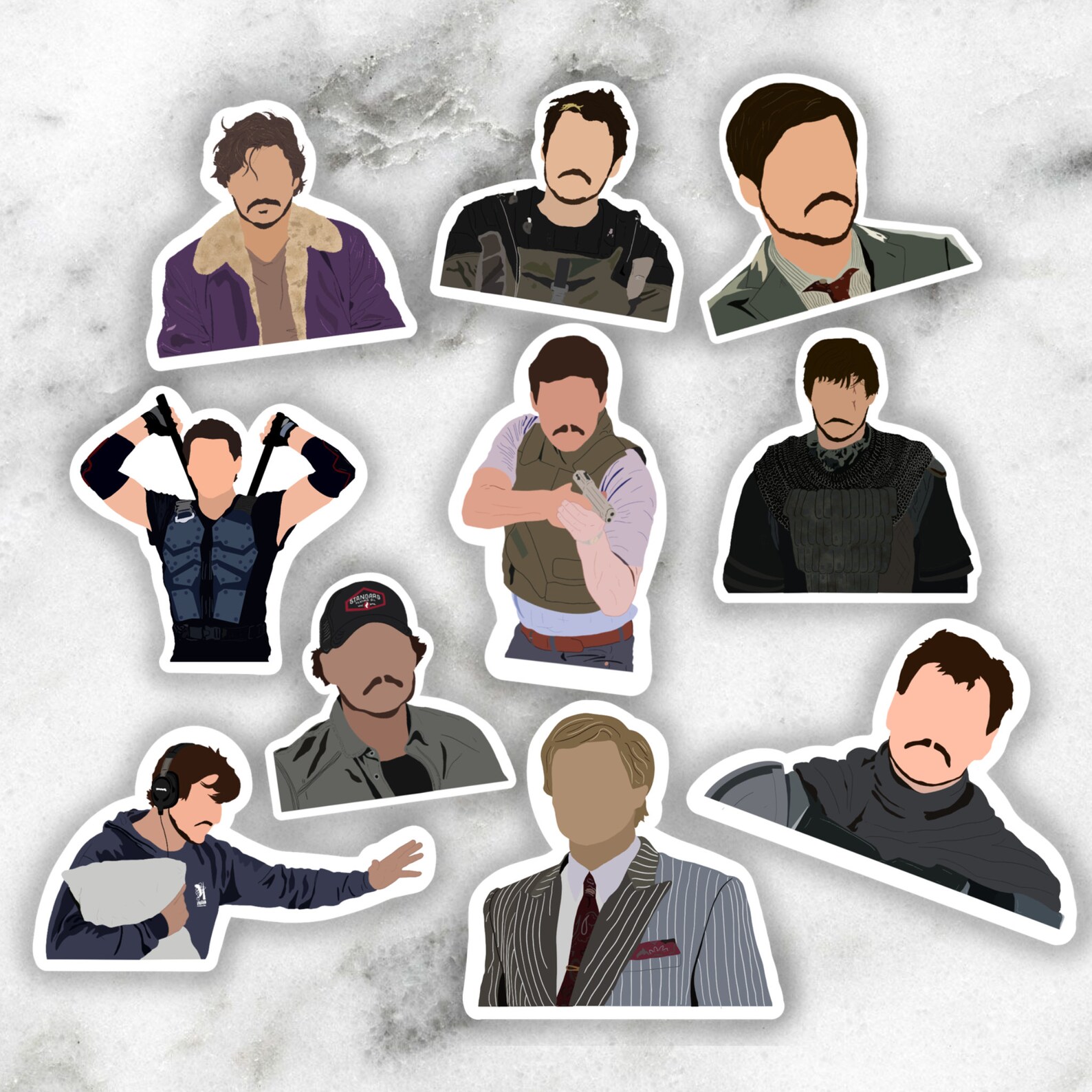 Pedro Pascal Sticker Pack Vol. 2 | Etsy