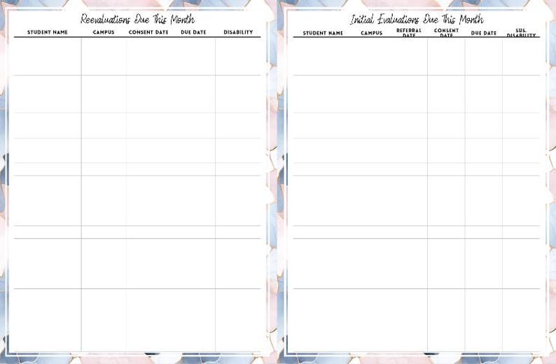 Weekly Planner for Educational Diagnosticians | August 2025–august 2026 ...