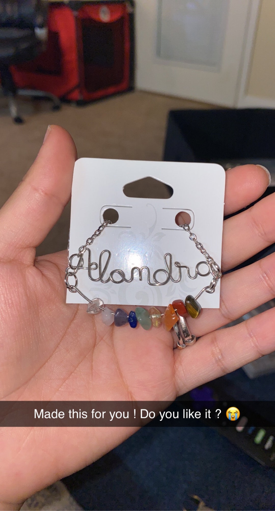 Personalized Crystal Necklace - Etsy